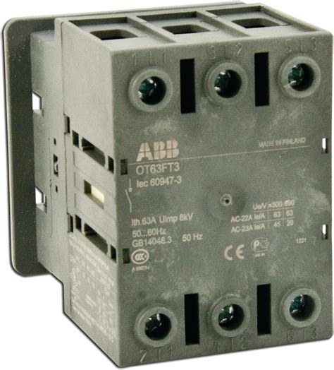 Abb Ot80ft3 Non Fused Disconnect 80 Amp 3 Pole