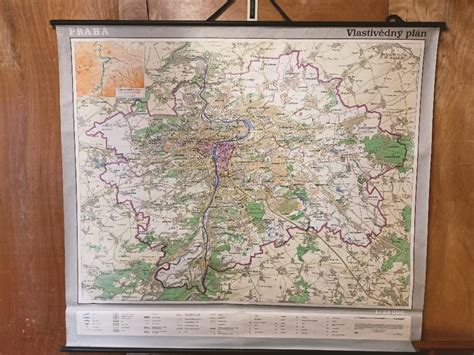 Retro ŠkolnÍ Mapa Praha Aukro