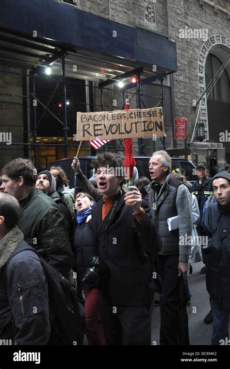 Atmosphere The Occupy Wall Street Movement Marches Through Lower
