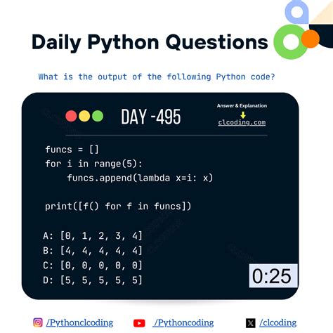 Python Coding Challenge Day 495 What Is The Output Of The Following Python Code ~ Computer