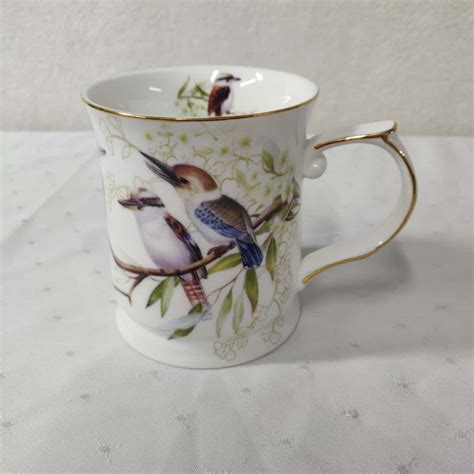 Reduced The Australian Bird Collection Fine Bone China Kookaburra Mugs