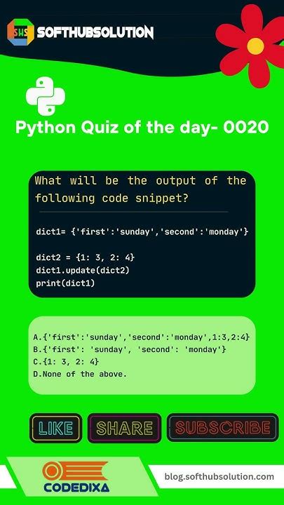 python quiz of the day 0020 🔥 pythonchallenge pythonprogramming