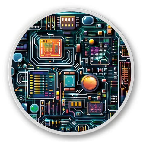 premium photo cartoon sticker for it technology creative concept for