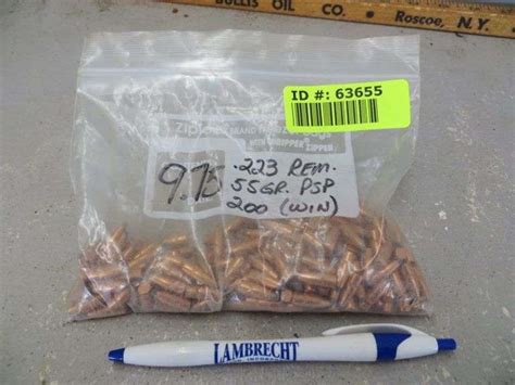 Bullets 223 Rem 55gr Psp Approx 200pcs Lambrecht Auction Inc