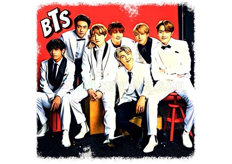 Bts Digital Download Bts Merch Print Animated Tumbler Design Bts Shirt