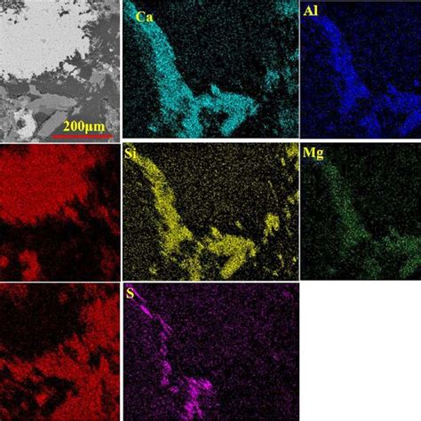 Sem Images And Eds Mapping Results Of The Interface Between Al2o3 Rich