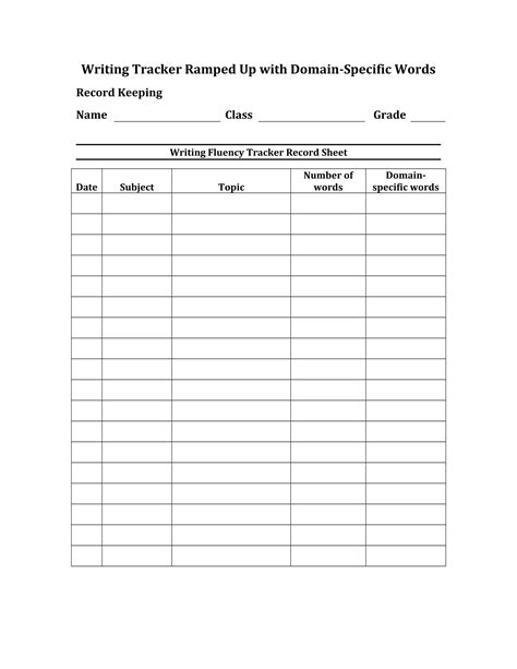 Data Record Sheet Doc