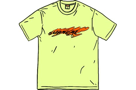 Supreme Wind Tee Bright Yellowpurple Mens Ss21 Us
