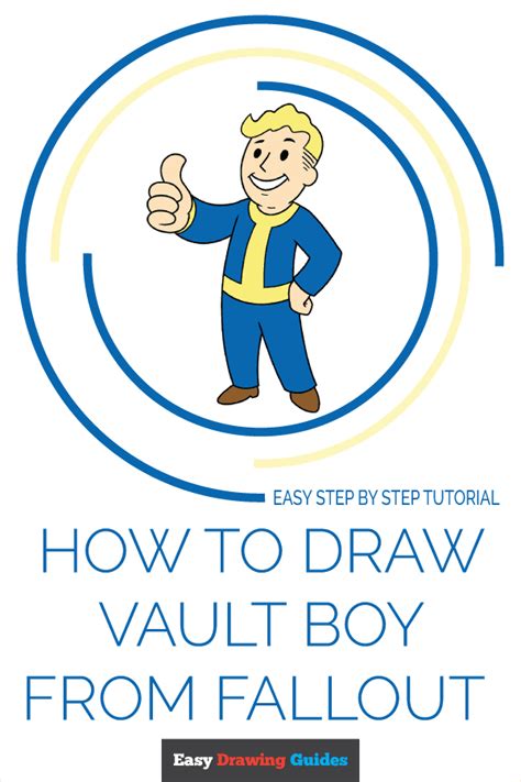 How To Draw Vault Boy From Fallout Really Easy Drawing Tutorial