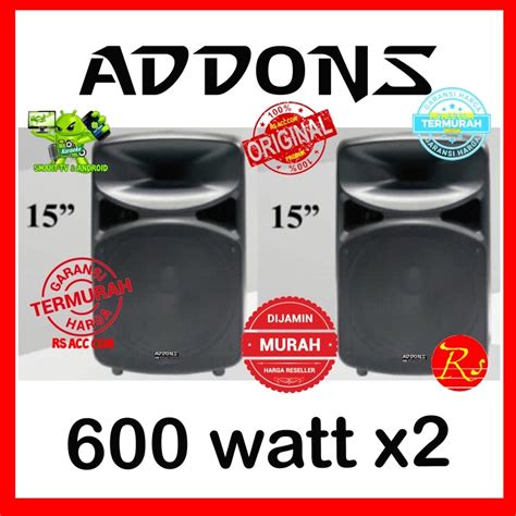 Jual Speaker Aktif Addons 15 Inch 600 Watt 2x Original Shopee Indonesia