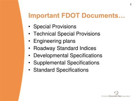 Ppt Navigating Fdot Specifications And Standards Powerpoint Presentation Id 9478112