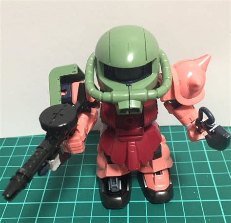 Chibi Gunpla Kitbash Sd Work In Progress Zaku Zaku Ii Kitbash Gallery Dakkadakka