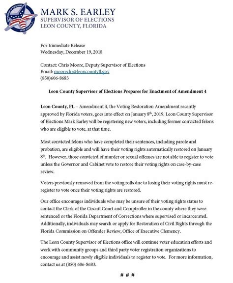 Mark Earley Steps Up R Tallahassee