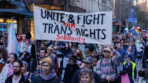 Sydneys Town Hall Flooded By Trans Rights Protest Calling For Bodily