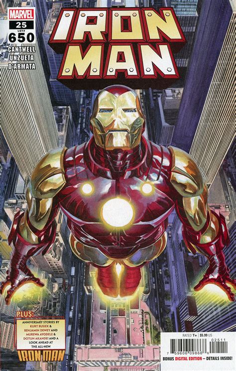 Iron Man Vol 6 25 Cover A Regular Alex Ross Cover 650