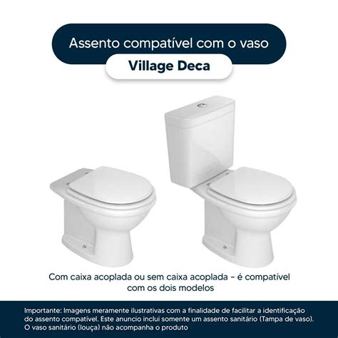 Assento Sanitário Village Branco Gelo Para Vaso Deca Carrefour