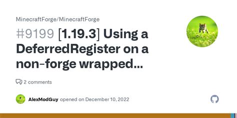 1193 Using A Deferredregister On A Non Forge Wrapped Registry Does