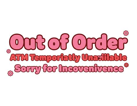 Out Of Order Sign Free Printable Maintenance Signs Craftasign