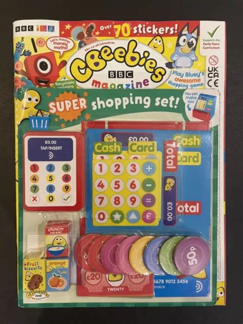 Cbeebies Magazine Issue 611 With Super Shopping Set Make Your Own
