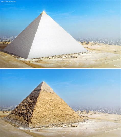 What The Egyptian Pyramids Would Have Looked Like When They Were Built