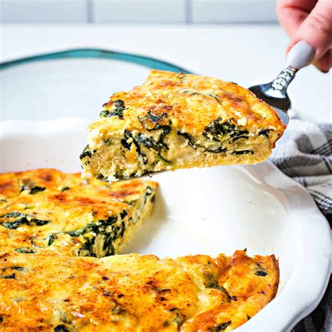 Crustless Spinach Quiche Life Love And Good Food