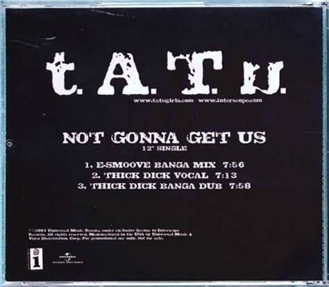 Tatu Not Gonna Get Us 12 Single 2003 Cdr Discogs