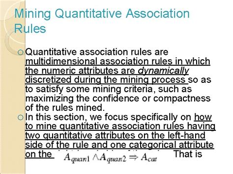 Mining Various Kinds Of Association Rules Various Kinds