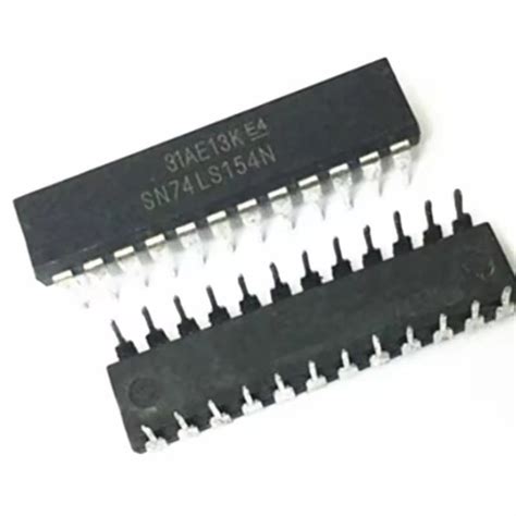 Sn74ls154n Hd74ls154p 74ls154 การเสียบตรง Dip 24 ร่างกายแคบ Shopee