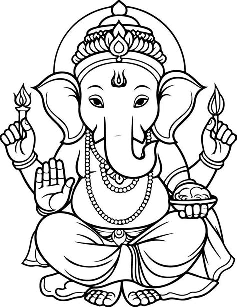 Easy Ganpati Drawing