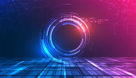 Future Technology Gradient Abstract Design Technical Illustration