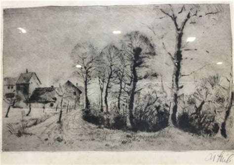 Josef Steib C 1927 Josef Steib Landscape Etching Mutualart