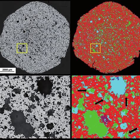 Segmentation Of The Phases In A Sem Image A Original Mosaic Image B