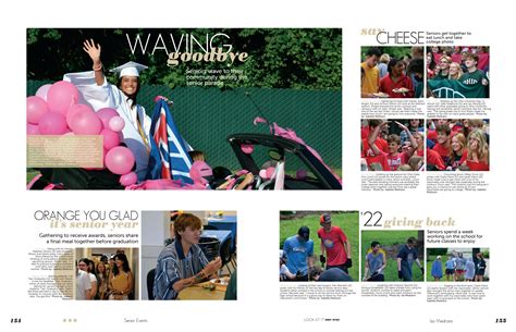 Graduation Yearbook Spreads Walsworth Yearbooks