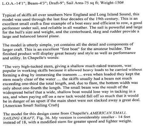 Sharpie 14 Cape Cod Oystering Skiff Parker Marine Enterprises