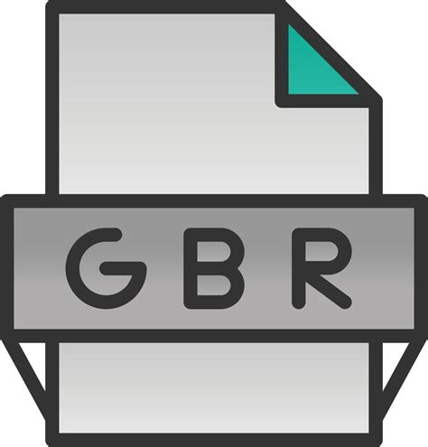 Gbr File Format Icon 15823831 Vector Art At Vecteezy