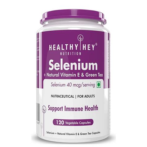 Healthyhey Nutrition Selenium Plus Natural Vitamin E Supports Optimal