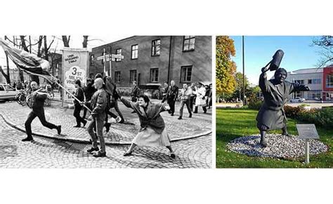 Mondays Monument The Woman With The Handbag Varberg Sweden Susanives