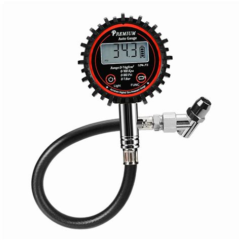 Medidor De Presión De Aire De Neumático Digital Lcd Eléctrico De 100