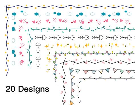 Cute Simple Border Designs To Draw
