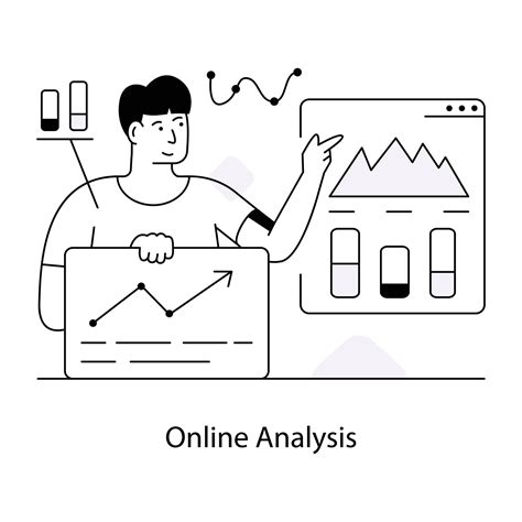 Trendy Online Analysis 21079204 Vector Art At Vecteezy