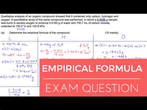 Empirical Formula Examples Empirical And Molecular Formula At A Level