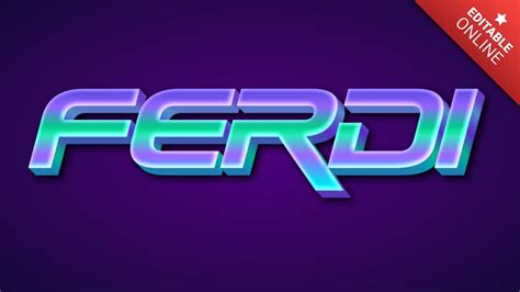 Ferdi Фантазийный текстовый эффект Генератор текстовых эффектов