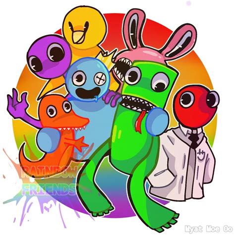Rainbow Friends Rainbow Friends Background Happy Birthday Rainbow