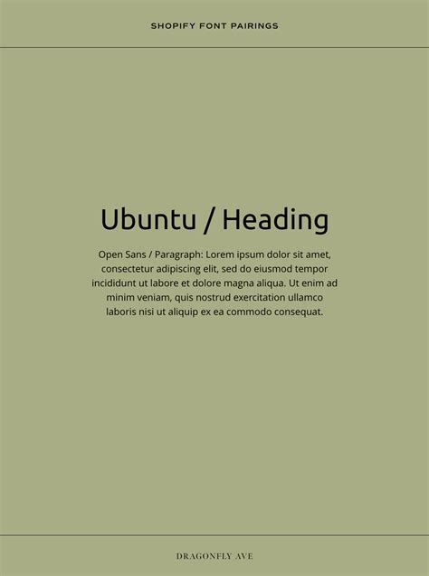 14 Beautiful Shopify Font Pairings For Your Online Store Dragonfly Ave