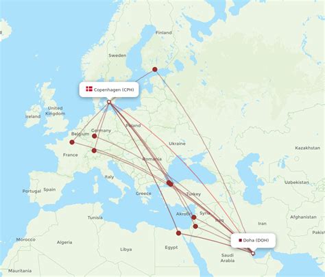 Flights From Doha To Copenhagen Doh To Cph Airlines And Best Routes Flight Routes