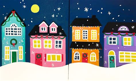 Holiday Houses Painting Class Muse Manchester