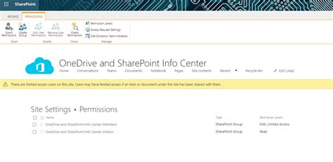 Reset To Default Permission Setting For Sharepoint Site Microsoft