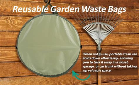 Yudi And Garden 45 Gallon Collapsible Garden Bag Green