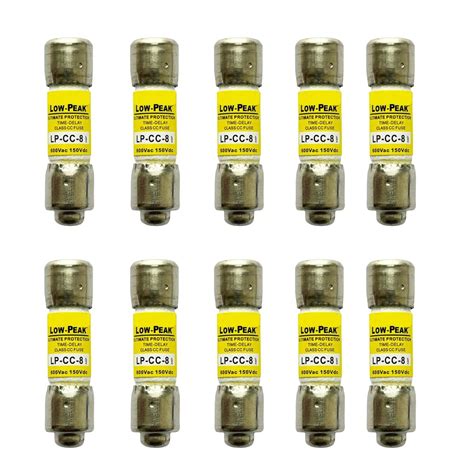 10 Pack New Lp Cc 8 Lp Cc 8a Lp Cc 8a 600vac Time Delay Fuse Lp Cc 8a Current Limiting Class Cc