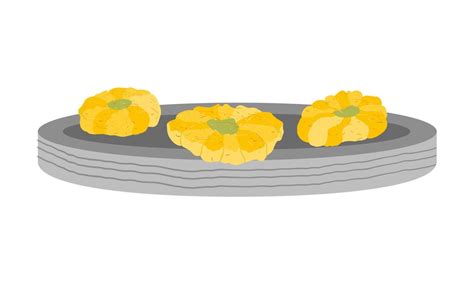 Premium Vector Indian Traditional Food Kesar Peda On A Plate Diwali Mithai Colorful Flat